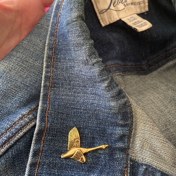Gold Canadian Goose Lapel Pin- CC103G- Geese Pins- Canadian Geese - Etsy