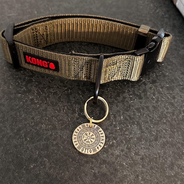 Nordic Viking Dog Tag, Norse Viking Runes Keyring, Tribal Celtic Aztec ...