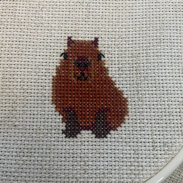Capybara Cross Stitch Pattern PDF - Capybara Embroidery - Instant ...
