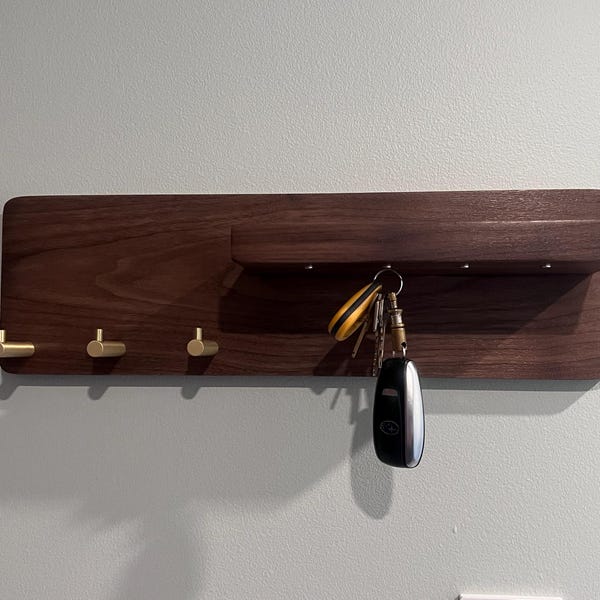 Magnetic Key Holder Shelf, Key Holder for Wall, Wall Mounted, Key ...