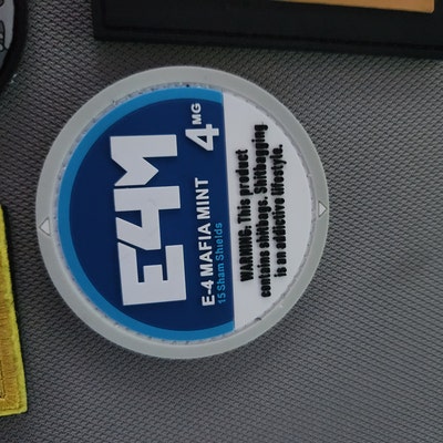 E-4 Mafia Zyn-like Sticker Bold Military Humor Decal, Tactical Gear Art ...