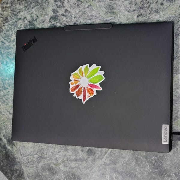 Katydid Circle Emboss Waterproof Sticker 3x3" - Etsy