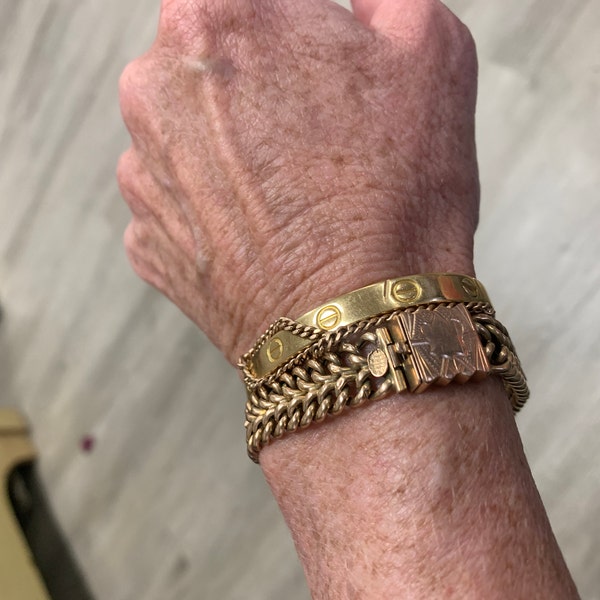 Antique 10K Gold Baby Signet Ring Victorian Solid Rose Gold Initial R ...