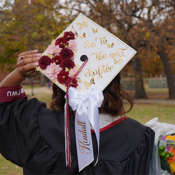 Custom Bible Verse Graduation Cap Topper, Customize Grad Cap Paper ...