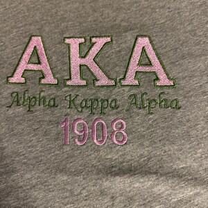 AKA Silver Soror Embroidery Applique Design File AKA 1908 Alpha Kappa ...