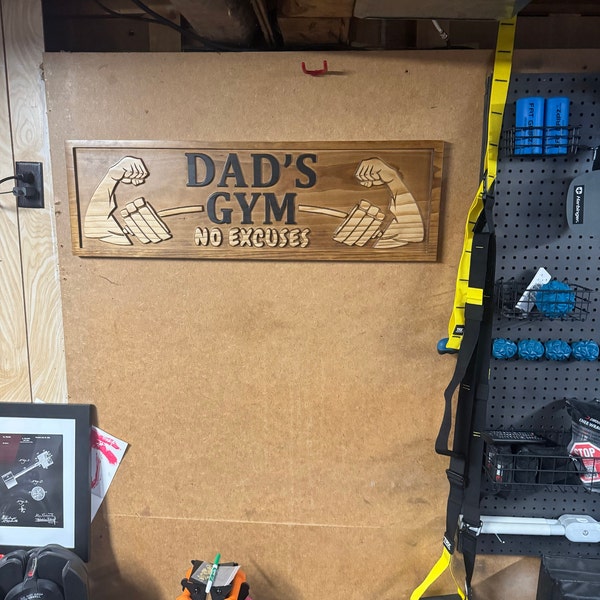 Personalized Home Gym Name Sign, Custom Crossfit Gym Workout Room Sign ...