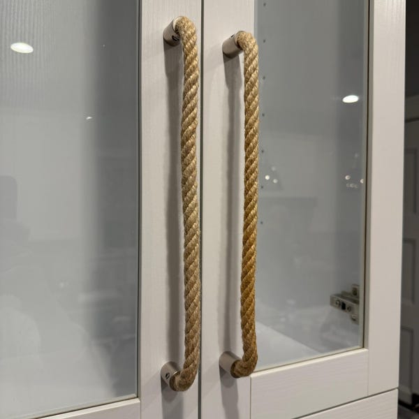 Nautical Sisal Rope Drawer Pulls - for Drawers Doors and Cupboards ...