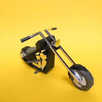 DIY Papercraft Bike,american Chopper Model,paper Bike,paper Toys ...