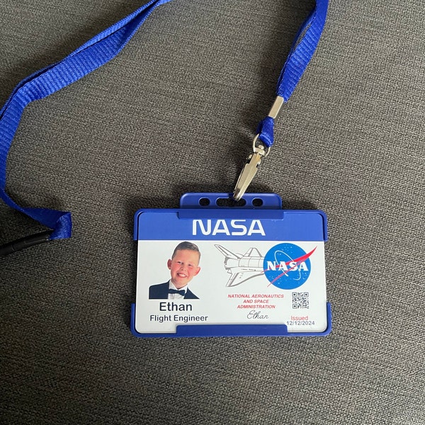 Children / Child Dinosaur Roleplay ID Card With Green Lanyard ...