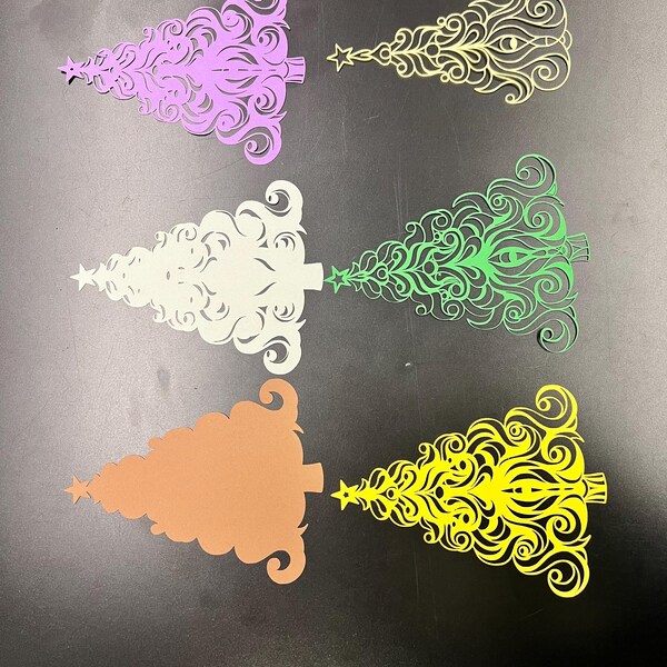 Christmas Tree 3D Zentangle Svg Files | Papercut for Cricut, CNC, Laser ...