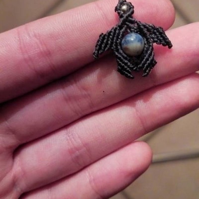 Micro Macrame Necklace Pattern, Macrame Necklace Tutorial, Macrame ...