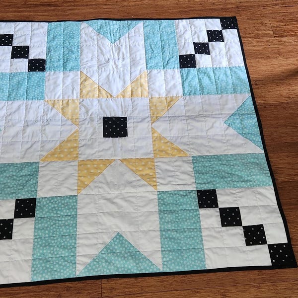 Super Star Quilt PDF Pattern Baby Lap Throw - Etsy