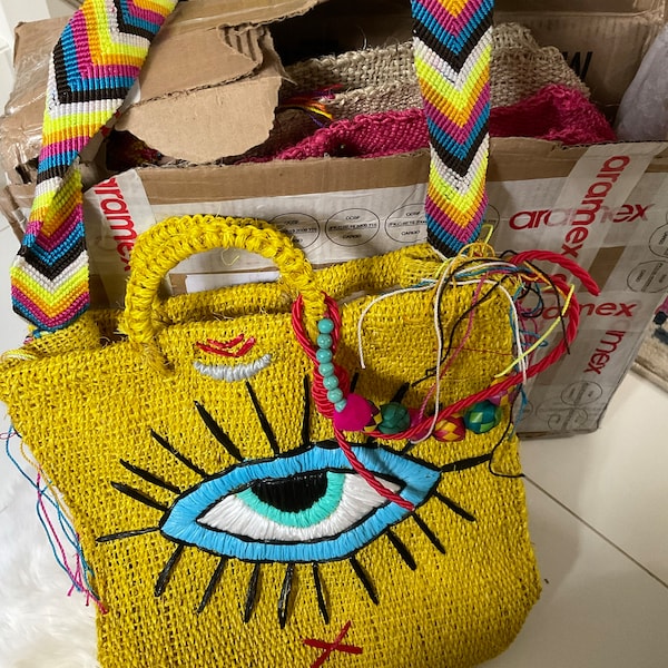 Chingona Henequen Embroidered Bag - Etsy