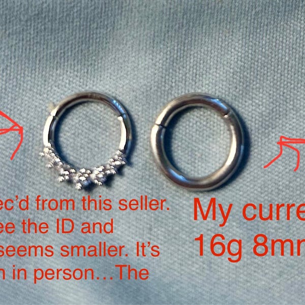 Gold Daith Jewelry Earring, Simple Titanium Minimalist Daith Jewelry ...