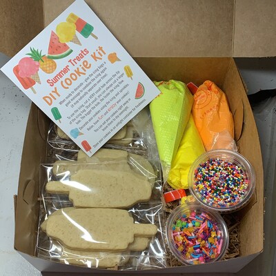 Printable Summer Treats Cookie Kit Instruction Card 4x5 Cookie ...
