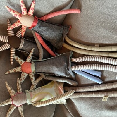 Rag Doll, Modern Nursery Décor, Textile Doll, Handmade Bird, Art Doll ...