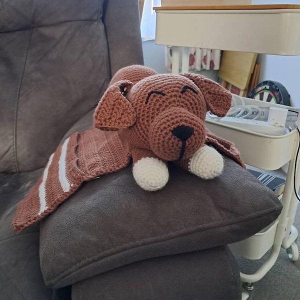 Crochet Dog Sofa Arm Rest Organizer Pattern, Couch Caddy, English US ...
