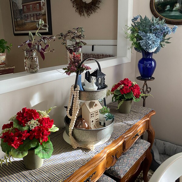 Denim Valance, Western Home Decor, County Farmhouse Window Covering ...