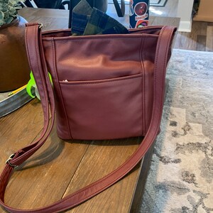 Crossbody Leather Purse Black and Caramel Color Leather | Etsy