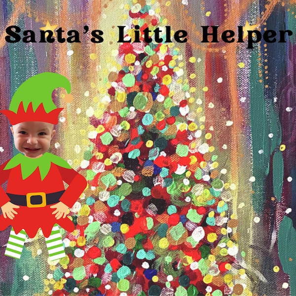 Elf Footprint Art | Baby's First Christmas Handprint Footprint Activity ...