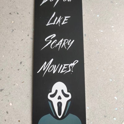 Scream Bookmark Horror Reading Gift Book Gift Horror Film Scream Film ...