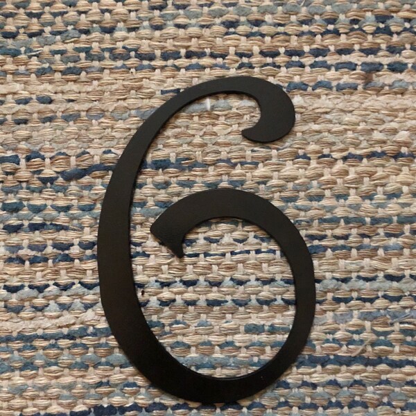 6 Single Metal Number, Indoor/outdoor, Door Number, Mailbox Numbers ...