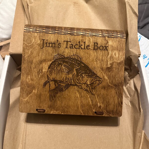 Personalized Mini Tackle Box | Custom Jig Box | Fishing Gear | Outdoor ...