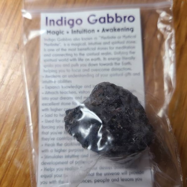 Raw Indigo Gabbro (mystic Merlinite) - Rough Mystic Merlinite Crystal ...