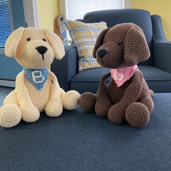 DIY Labrador Golden Retriever Crochet Amigurumi Pattern - Perfect Gift ...