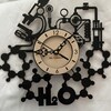 CUSTOM Science Clock- Engraved Science Gift With Name or Phrase of Your ...