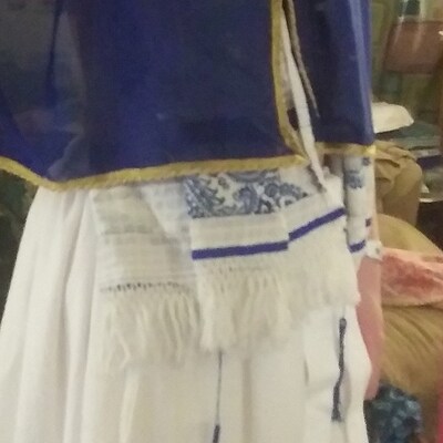 Israelite Princess Skirt With Fringes & Violet Ribbon 100 Percent ...