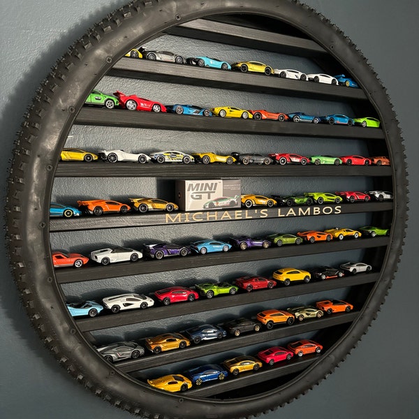 Original Personalized Tire Shelf || Toy Car Display || Toy Train ...