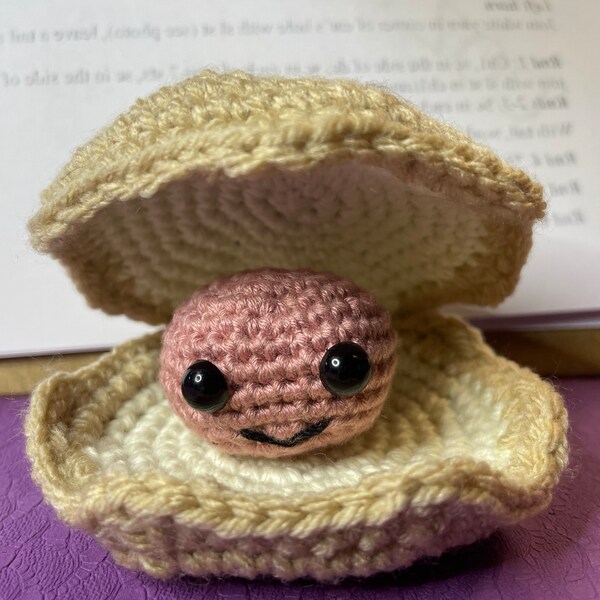 Clam Crochet Pattern. Oyster Crochet Pattern. Mussel Crochet Pattern ...