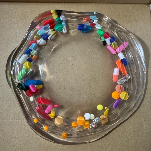 NEW Smaller 6"x6" Chill Pill Resin Art - Xanax - Etsy