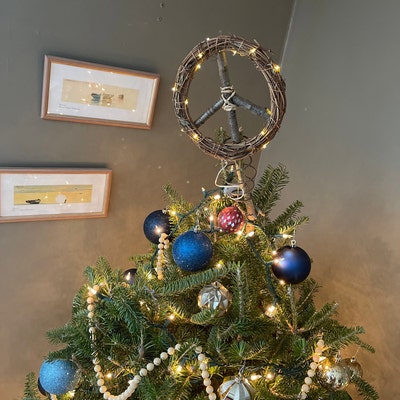 Peace Sign Tree Topper - Etsy