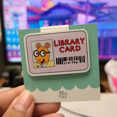 Library Card Magnetic Bookmark Bookish Gift Book Club Bookmark Gifts ...