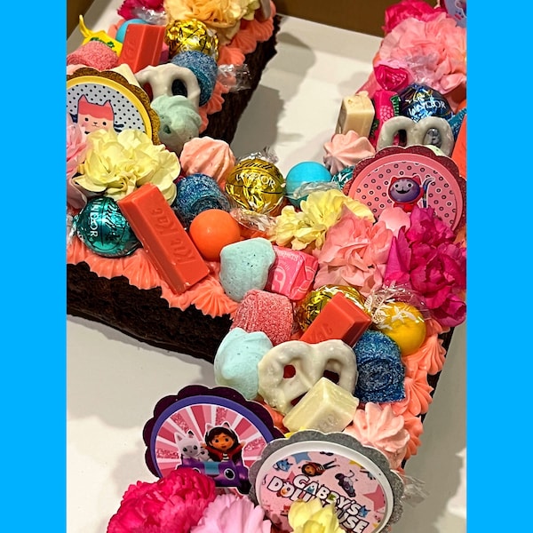 Gabby's Dollhouse Cupcake Toppers, Gabby and Friends Food Toppers ...