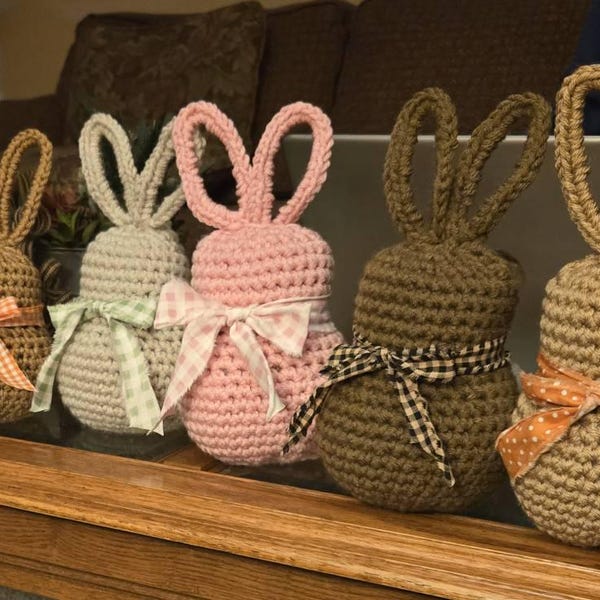 CROCHET PATTERN/ Rustic Farmhouse Bunny, Bunny Crochet Pattern, Easter ...