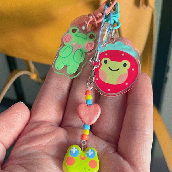 Cottagecore Clay Rings (strawberries, Polymer Clay, Quirky, Cute ...