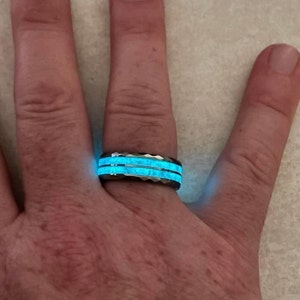 Unicorn Poop Ring With Opal Inlay 6mm Width Diamond Dust | Etsy