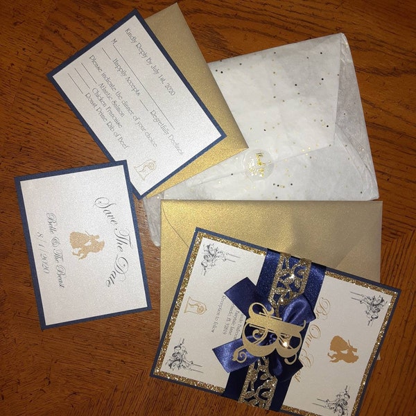 60x Rapunzel Wedding Invitation Sets - Etsy