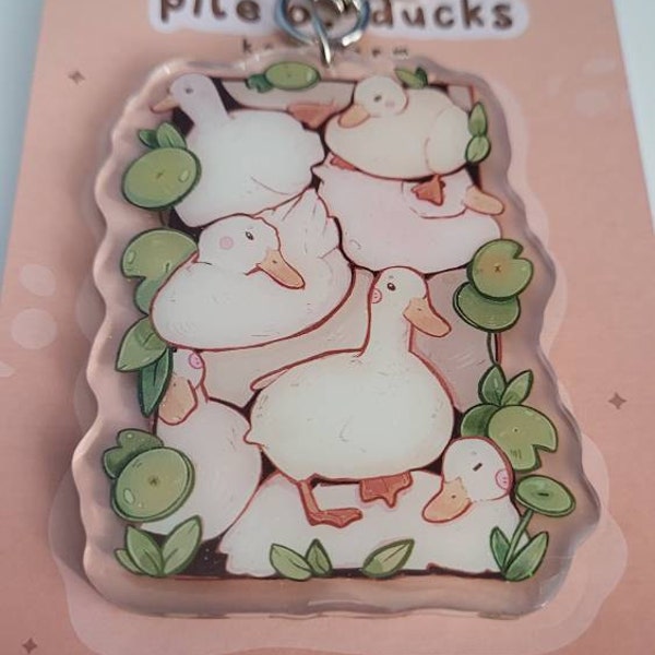 Pile of Ducks Keycharm | Glitter Key Charm | Key Accessories | Charm ...