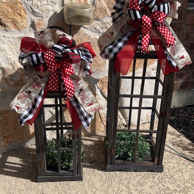 Aqua Buffalo Plaid Wreath Bow, Spring Home Decor, Aqua Spring Bow ...