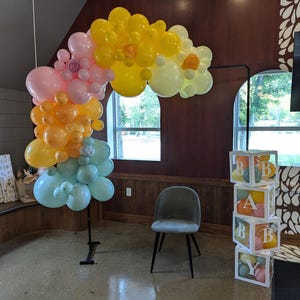 Retro Daisy Daisy ONE Banner Gold Script Letters With Daisy Flower O ...