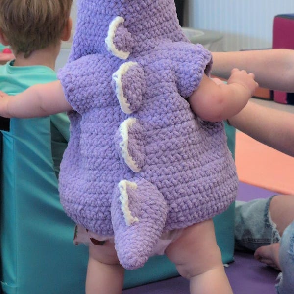 KIDS' Dinosaur Vest Crochet Pattern | 0 to 5 Years | Pattern is in ...