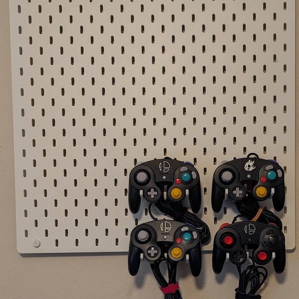 Nintendo Gamecube Controller Mount Display for IKEA Skadis and Uppspel ...