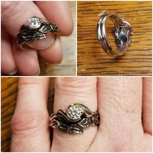 The ACADIA Wedding Ring Set. CHOCOLATE DIAMOND. Your Choice of | Etsy