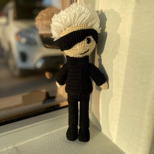 Gojo Satoru JJK Inspired Crochet Pattern Amigurumi Jujutsu Kaisen - Etsy