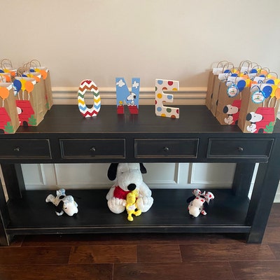 Peanuts Birthday Party Photo Prop Hand Painted Custom Freestanding - Etsy