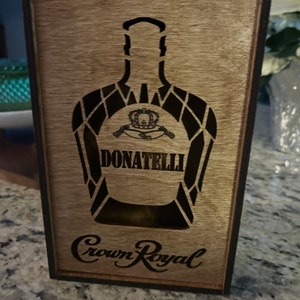 Crown Royal Box I Gift Box I Liquor Box I Custom Gift I Fathers Day ...
